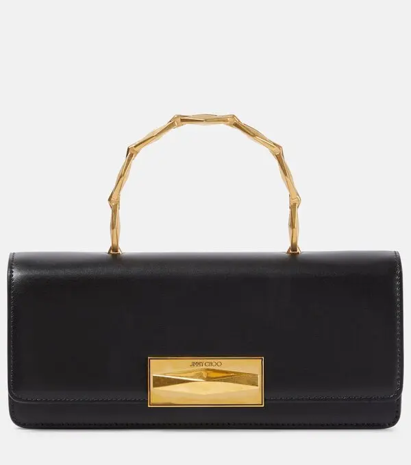 JIMMY CHOO Diamond Chain Small Leather Tote