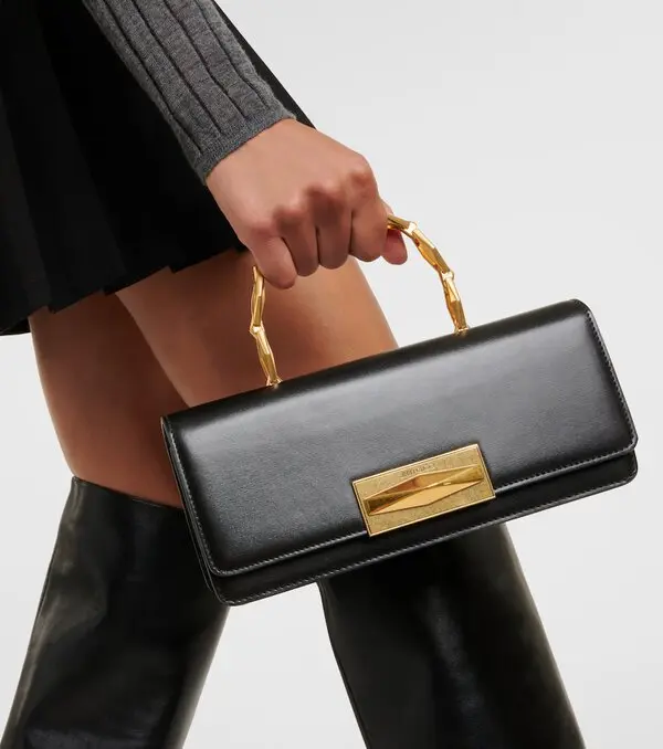 JIMMY CHOO Diamond Chain Small Leather Tote