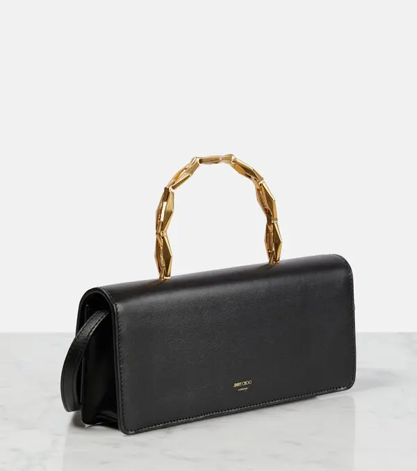 JIMMY CHOO Diamond Chain Small Leather Tote