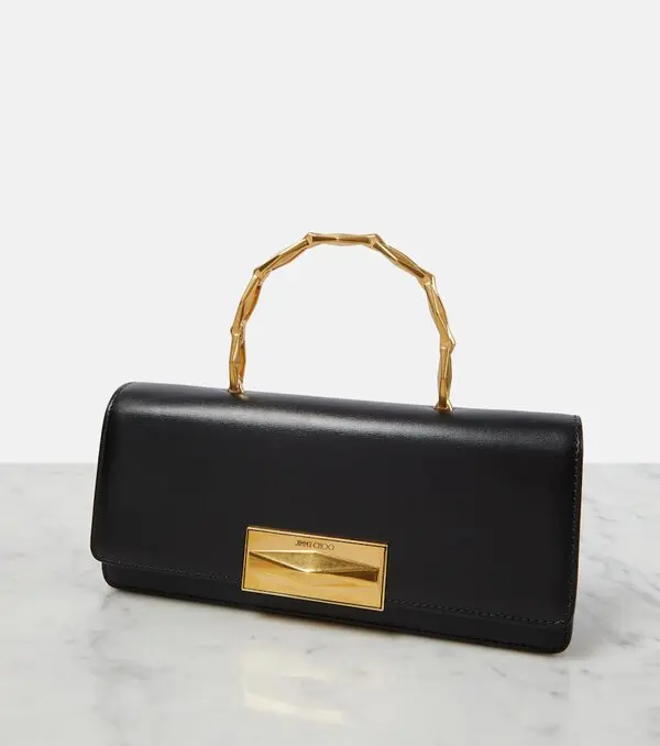 JIMMY CHOO Diamond Chain Small Leather Tote