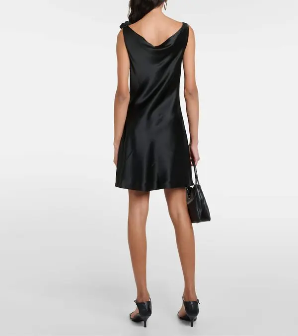 Staud Floral Appliqué Mini Dress