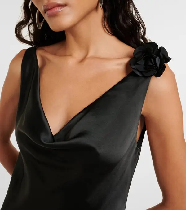 Staud Floral Appliqué Mini Dress