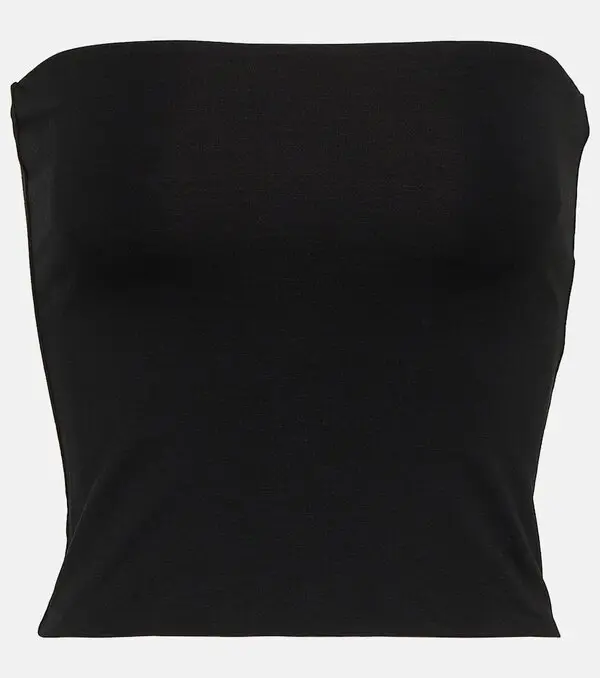 Brunello Cucinelli Cotton-blend Tube Top - Black