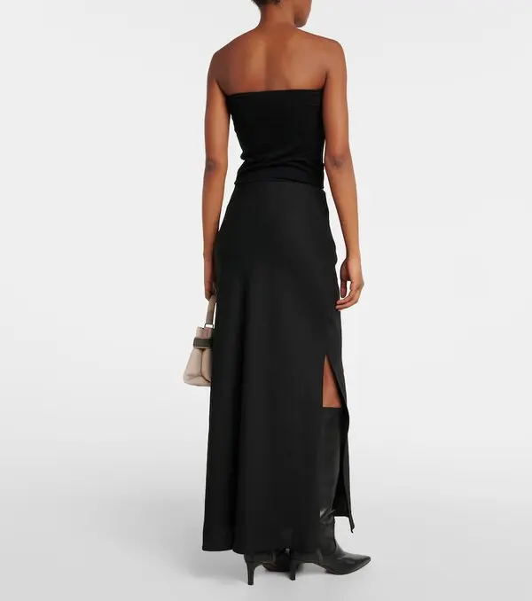 Brunello Cucinelli Cotton-blend Tube Top - Black