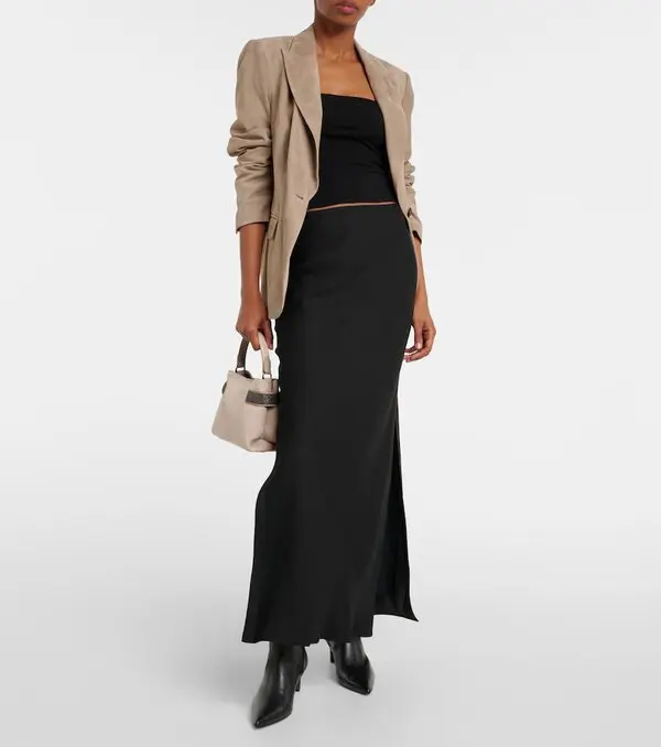 Brunello Cucinelli Cotton-blend Tube Top - Black