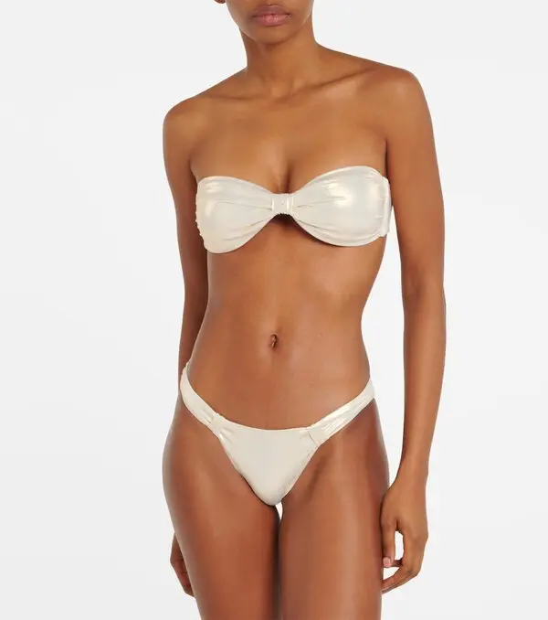 Melissa Odabash Stockholm Low-rise Bikini Bottom - Gold