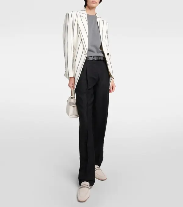 Brunello Cucinelli Twill Straight Pants