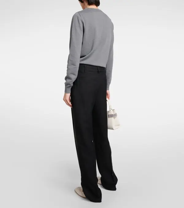 Brunello Cucinelli Twill Straight Pants