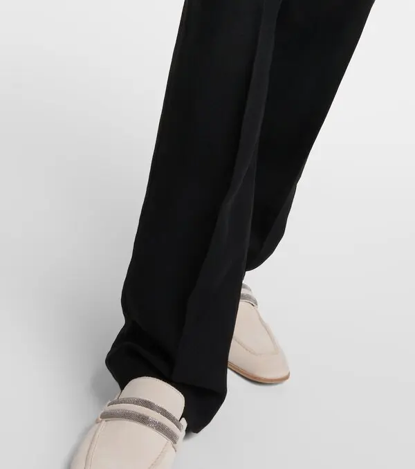 Brunello Cucinelli Twill Straight Pants