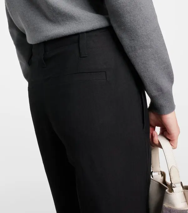 Brunello Cucinelli Twill Straight Pants