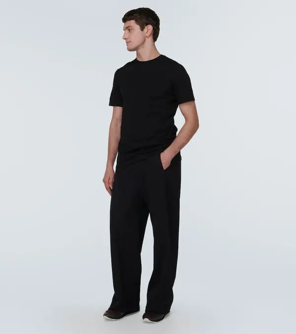 THE ROW Luke Cotton Jersey T-shirt - Black