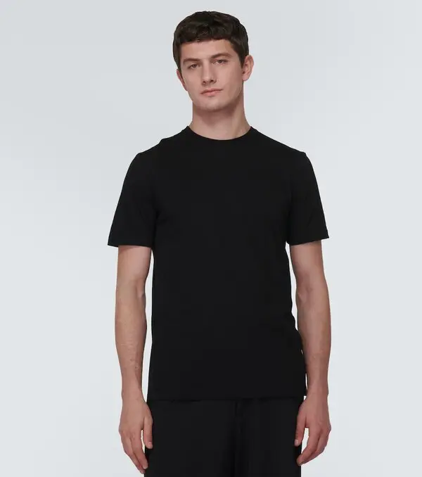 THE ROW Luke Cotton Jersey T-shirt - Black