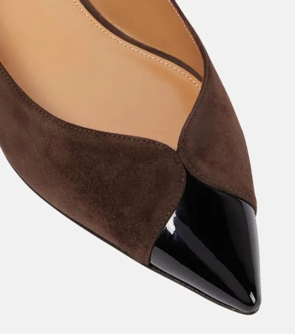 AQUAZZURA Pinot Suede Ballet Flats