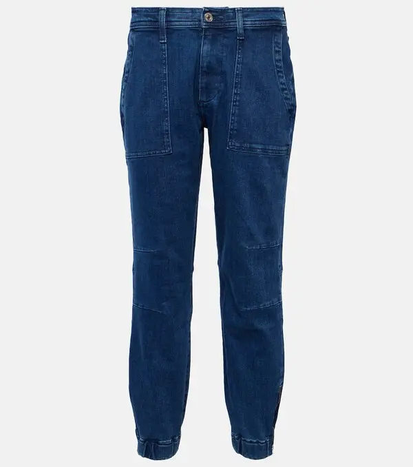 7 For All Mankind Boyfriend Cargo Jeans - Blue