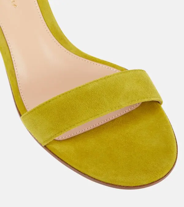 GIANVITO ROSSI Versilia 60 Suede Sandals - Green