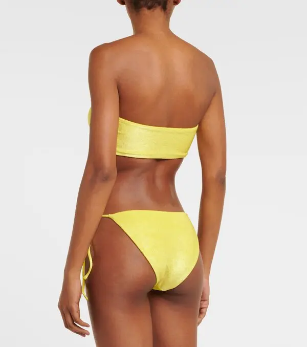 Jade Swim Ties Bikini Bottom - Yellow