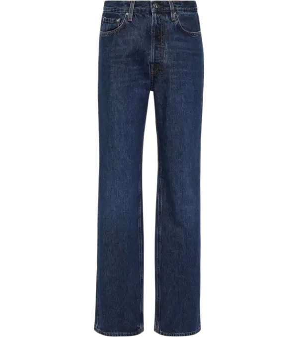 TOTEME High-rise Straight Leg Jeans - Blue