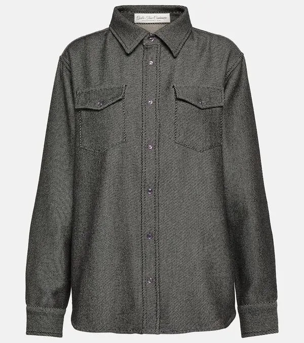 GOD'S TRUE CASHMERE Cashmere And Cotton Shirt - Purple