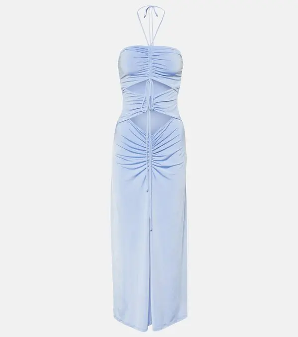 Jade Swim Kira Ruched Midi Dress - Blue
