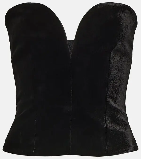 Roland Mouret Velvet Bustier