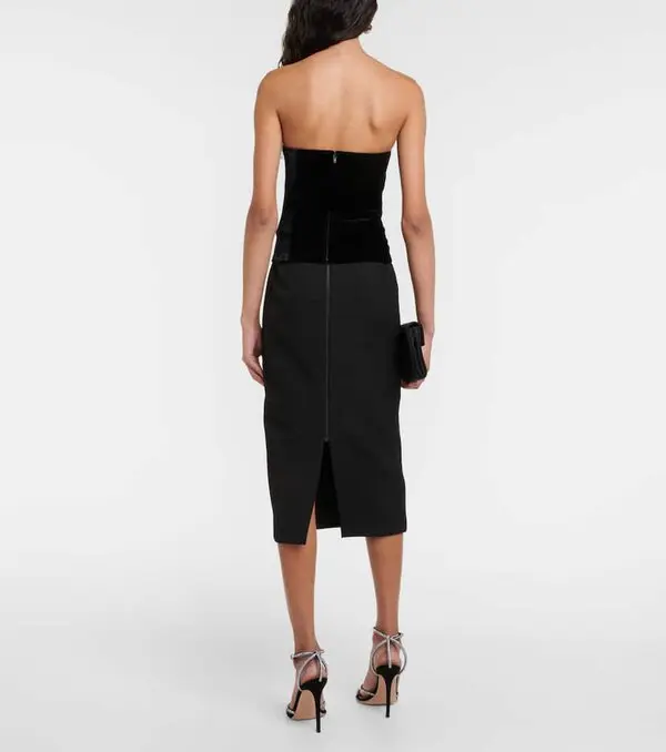 Roland Mouret Velvet Bustier