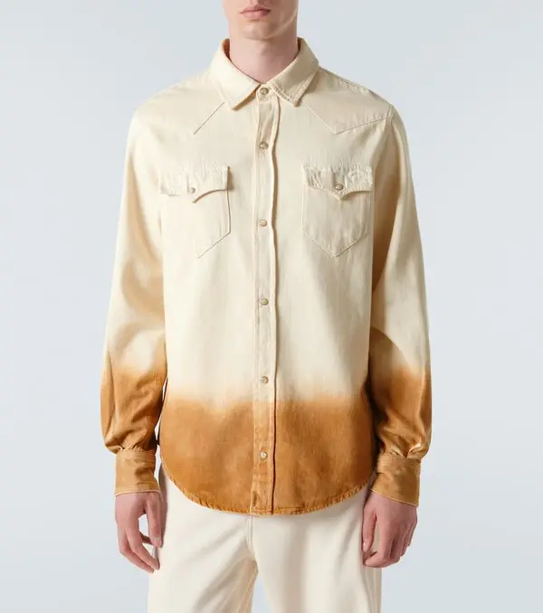 Alanui Bright Hues Printed Denim Shirt