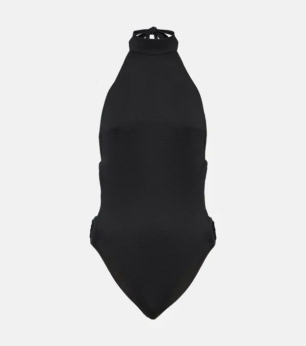 ALEXANDRA MIRO Carey Halterneck Swimsuit - Black