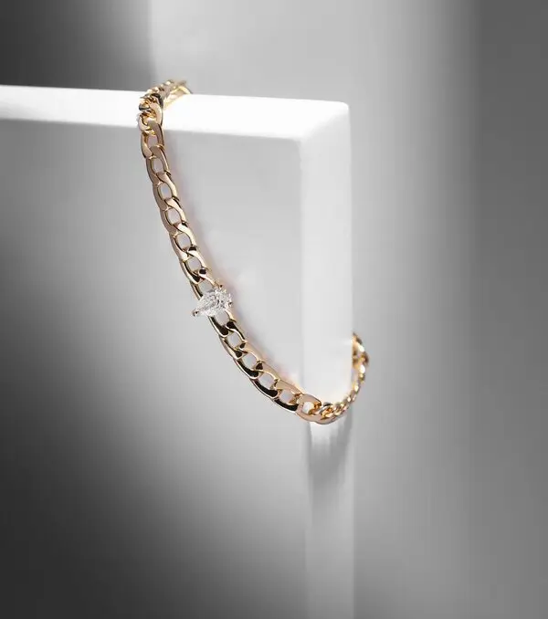 ANITA KO 18kt Chain Bracelet With Diamond