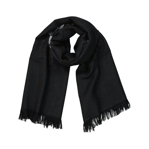 Givenchy Logo Wool Scarf - Black