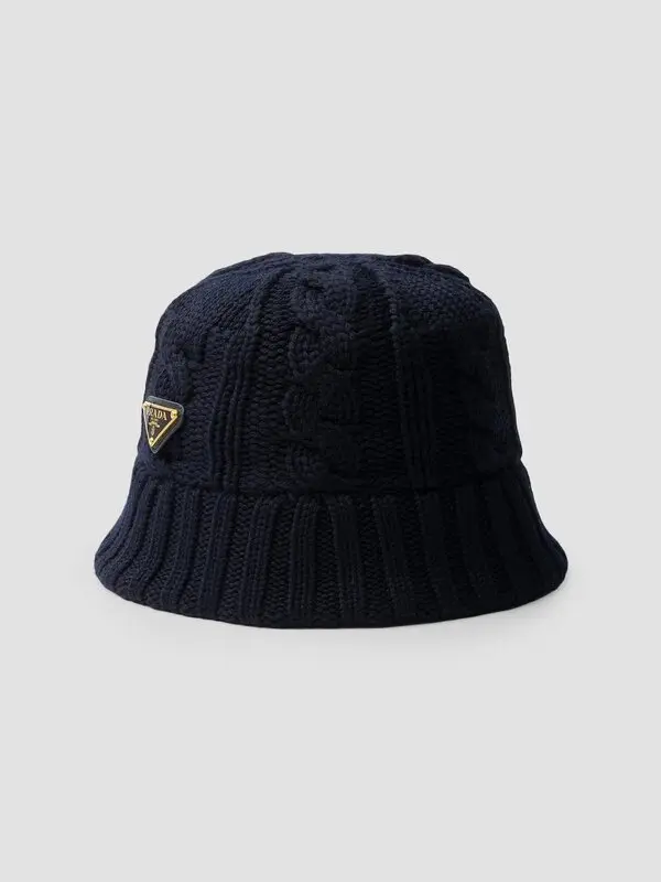 Prada Wool Bucket Hat - Blue
