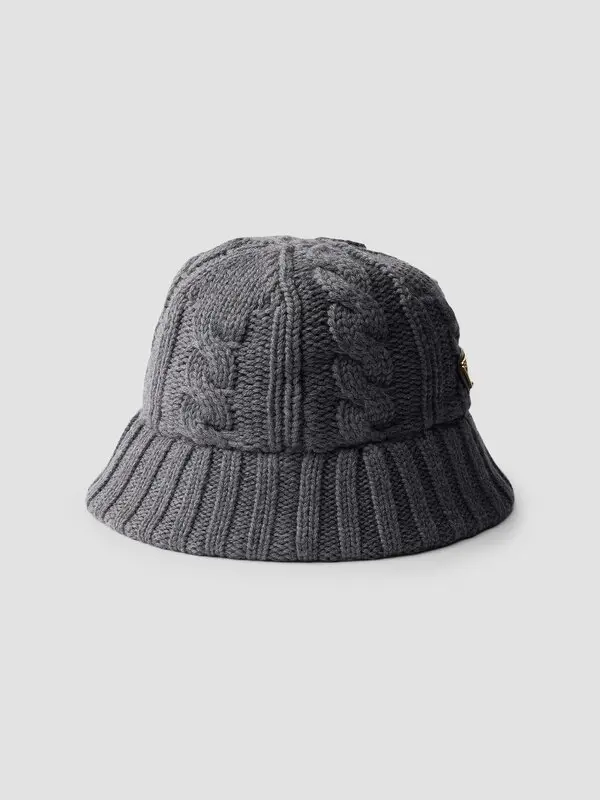 Prada Wool Bucket Hat - Grey