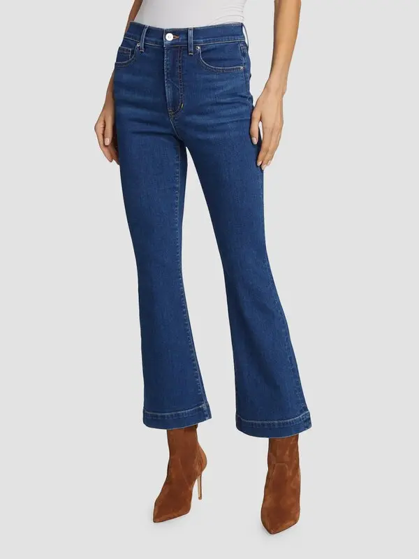 Veronica Beard Carson High-rise Crop Flare Jeans