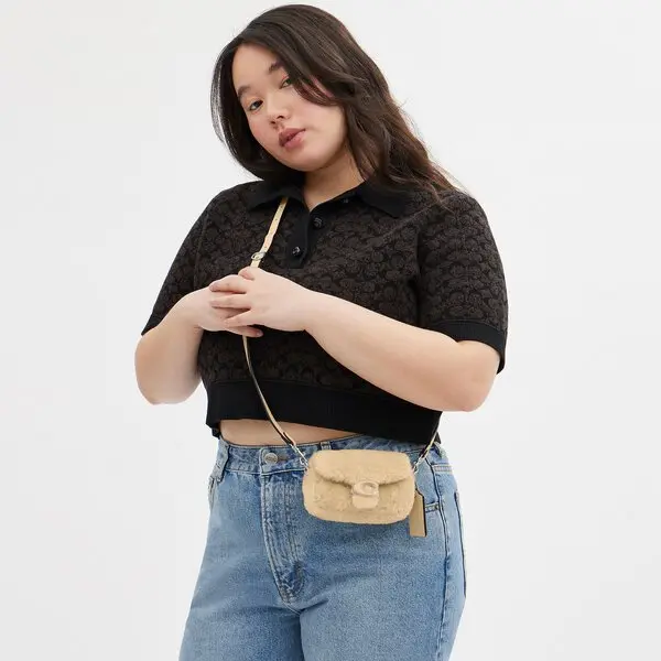 COACH Tabby 12 In Shearling