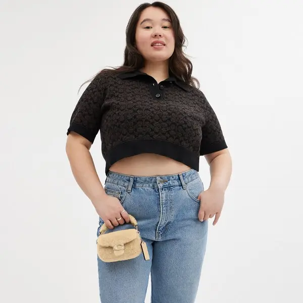 COACH Tabby 12 In Shearling