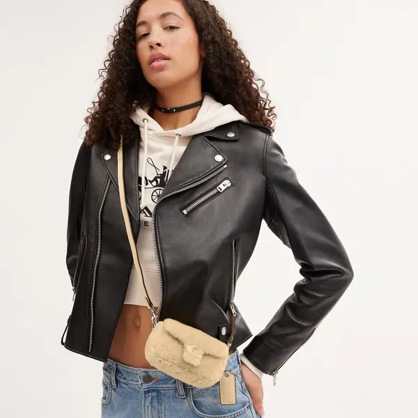 COACH Tabby 12 In Shearling