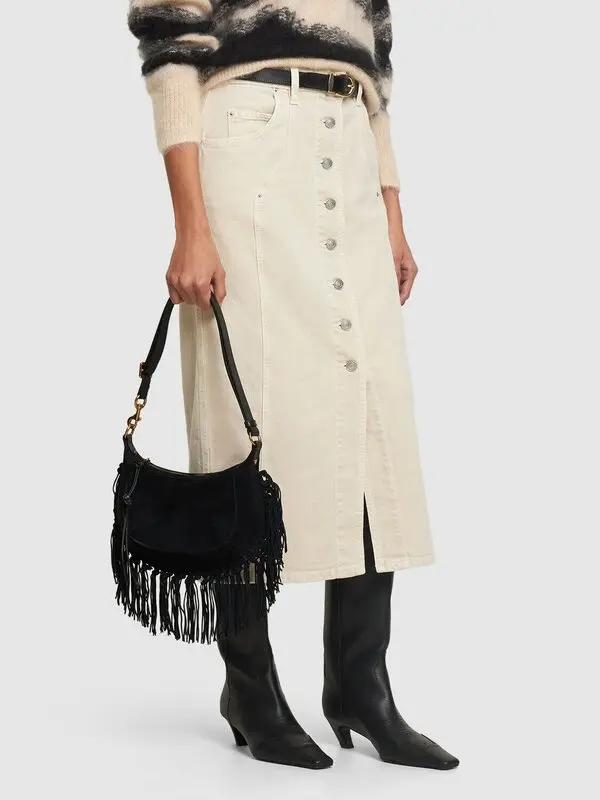 Isabel Marant Oskan Moon Suede Shoulder Bag