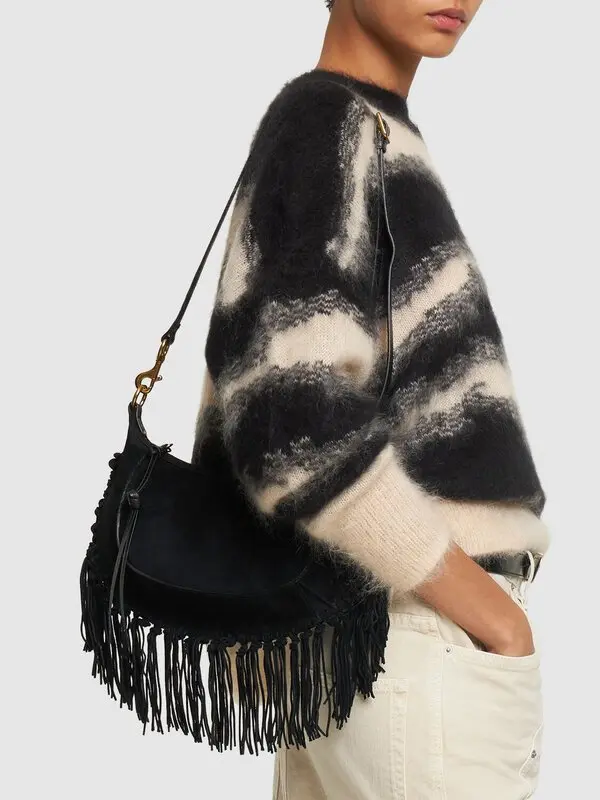 Isabel Marant Oskan Moon Suede Shoulder Bag