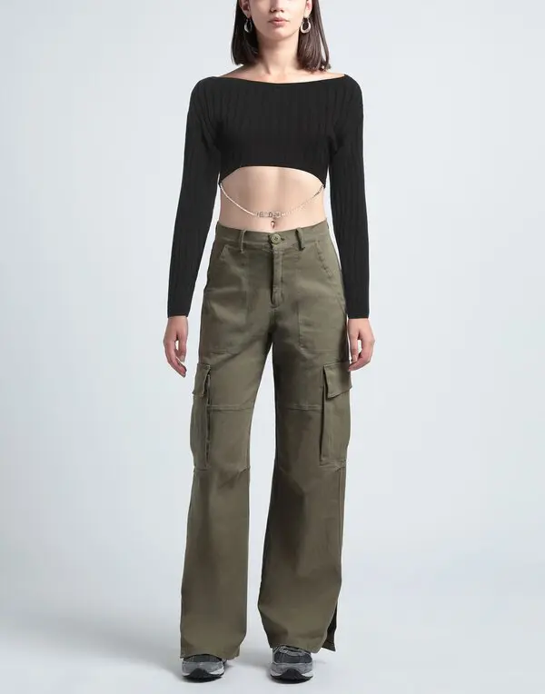 Gcds Knitted Scoop Neck Sweater