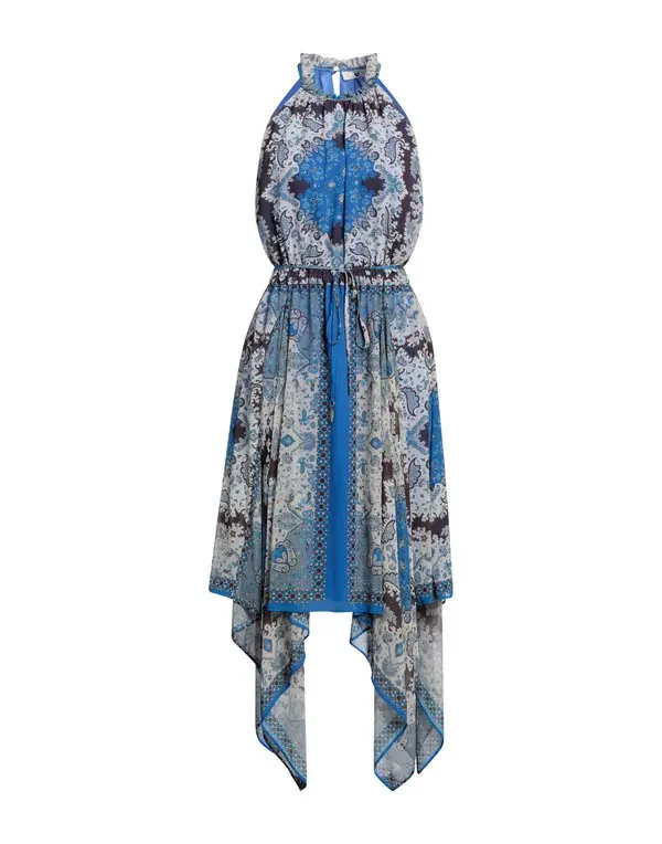 TWINSET Midi Dress With Paisley Print And Asymmetrical Hem