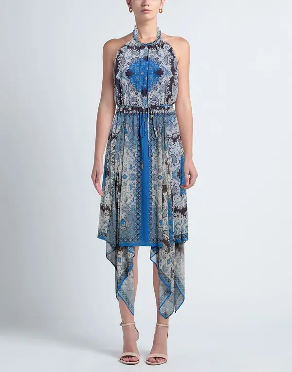 TWINSET Midi Dress With Paisley Print And Asymmetrical Hem