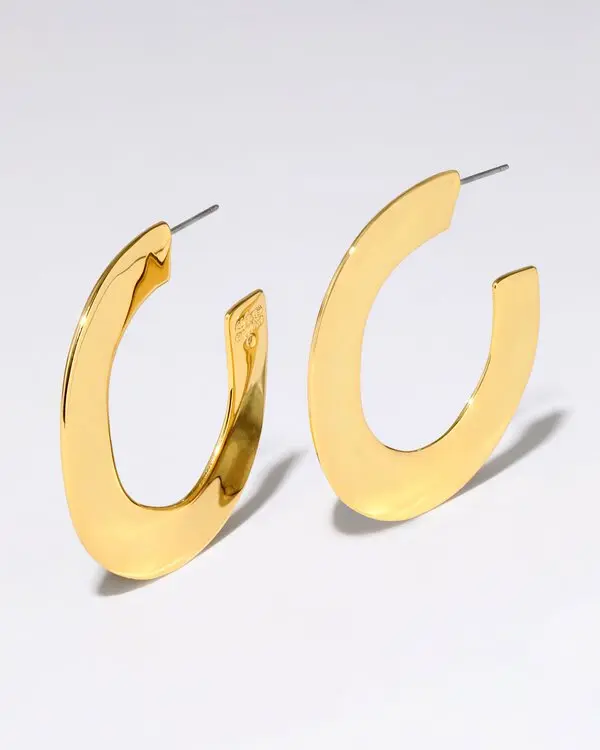 Alexis Bittar Liquid Metal Hoop Earrings - Gold