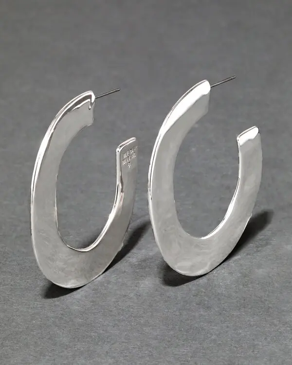 Alexis Bittar Liquid Metal Hoop Earrings - Silver