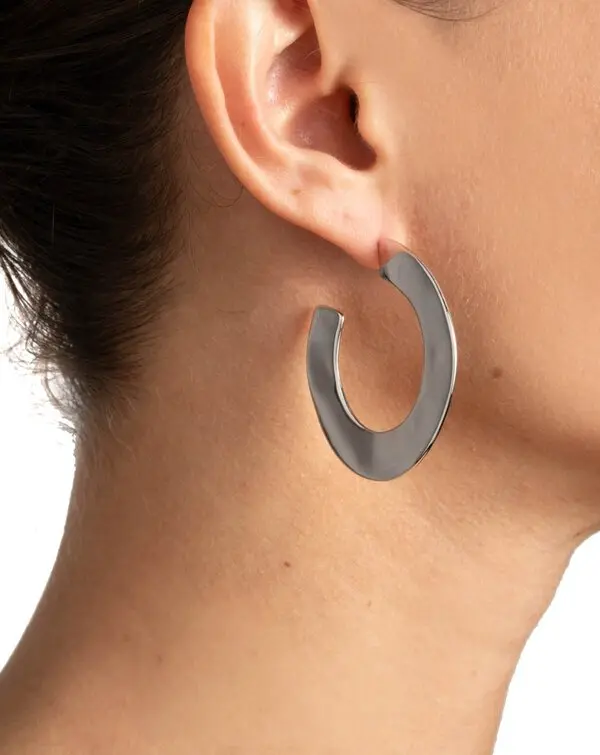 Alexis Bittar Liquid Metal Hoop Earrings