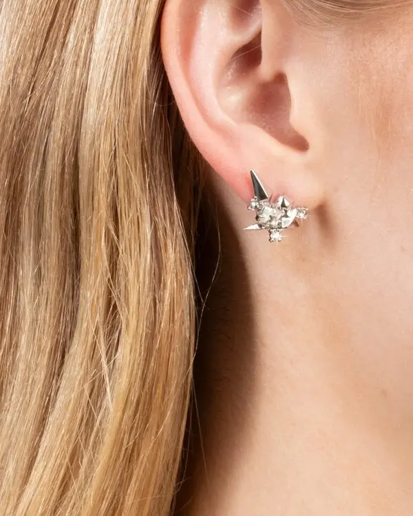 Alexis Bittar Spike Stud Earrings - Silver