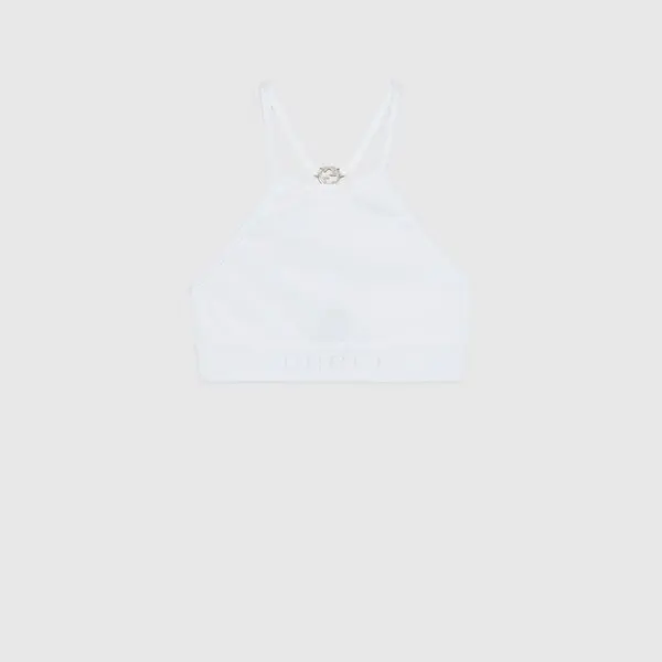 Gucci Nylon Jersey Crop Top Ready-to-wear