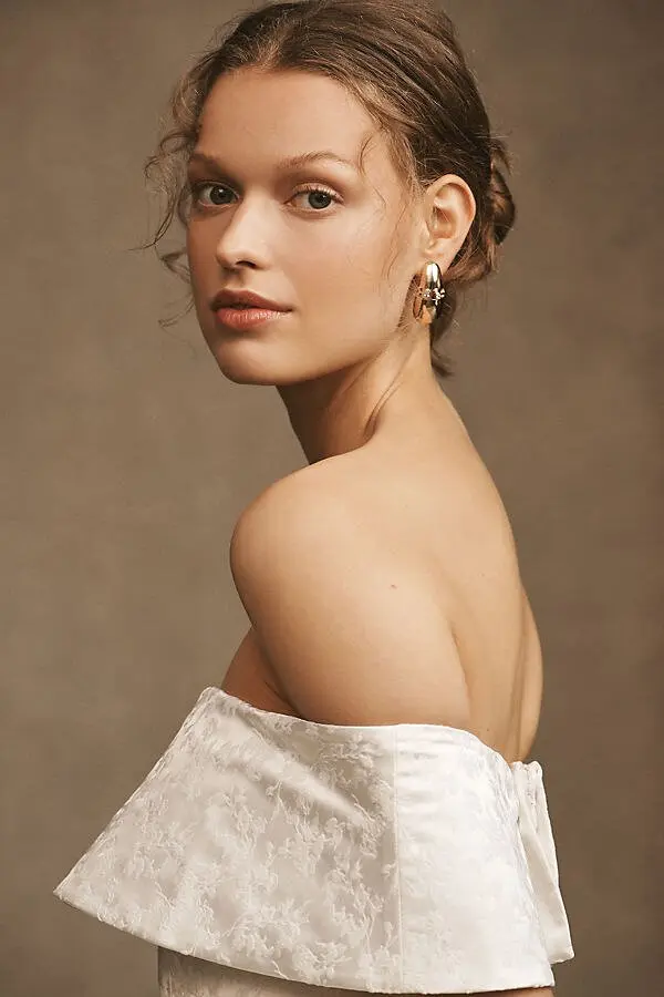 bhldn ingrid stretch jacquard off-the-shoulder mini dress BHLDN | Dresses | Bhldn Ingrid Stretch Jacquard Offtheshoulder Mini Dress