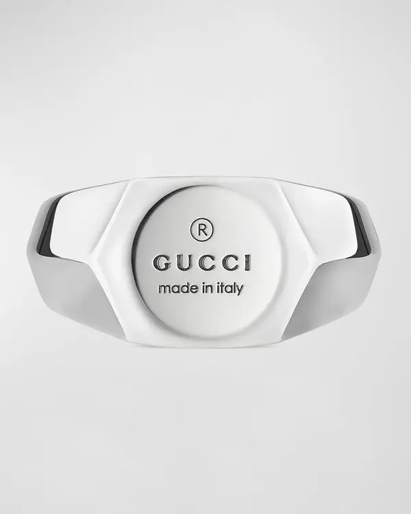Gucci Trademark Ring, 10mm - Silver