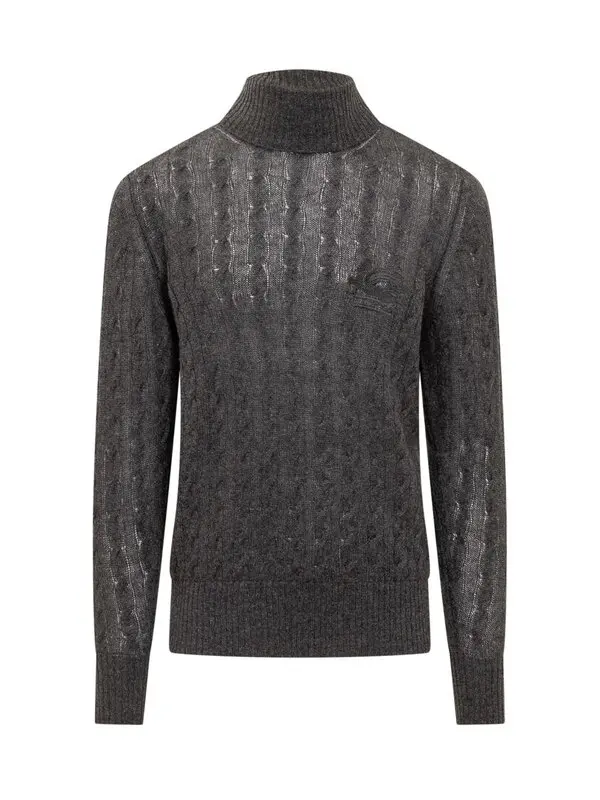 Etro Turtleneck Cashmere Sweater - Black