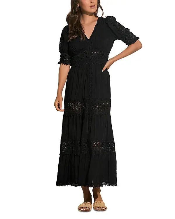 elan crochet maxi dress Elan Caribbean Crochet Maxi Dress natural / Small (0/2)