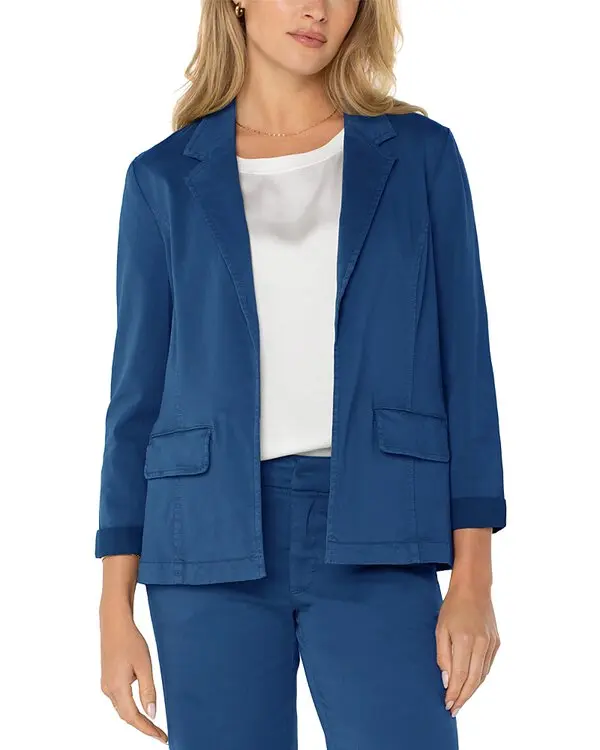 LIVERPOOL Fitted Blazer - Goddess Blue